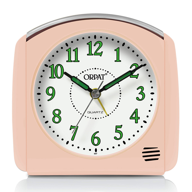 Orpat TBZL-697 Snooze Buzzer Alarm Clock (Light Pink) | Orpat Group